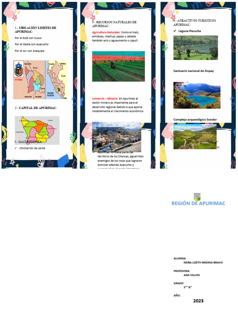 Triptico Apurimac | PDF
