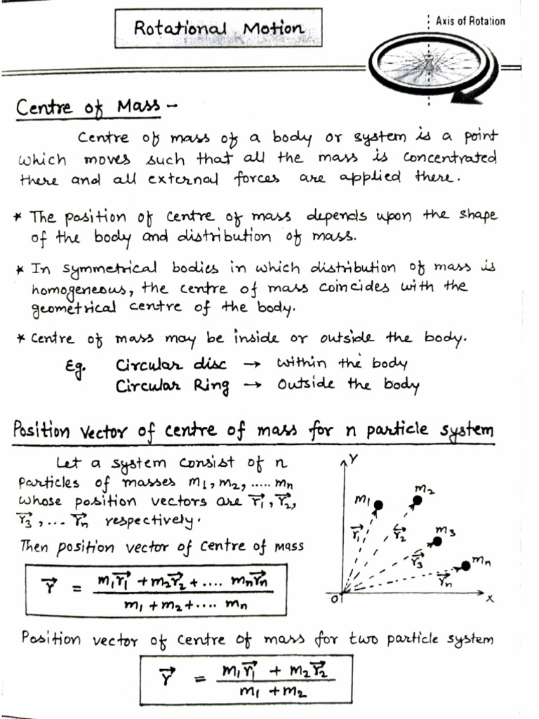 CH - 9. Rotational Motion | PDF