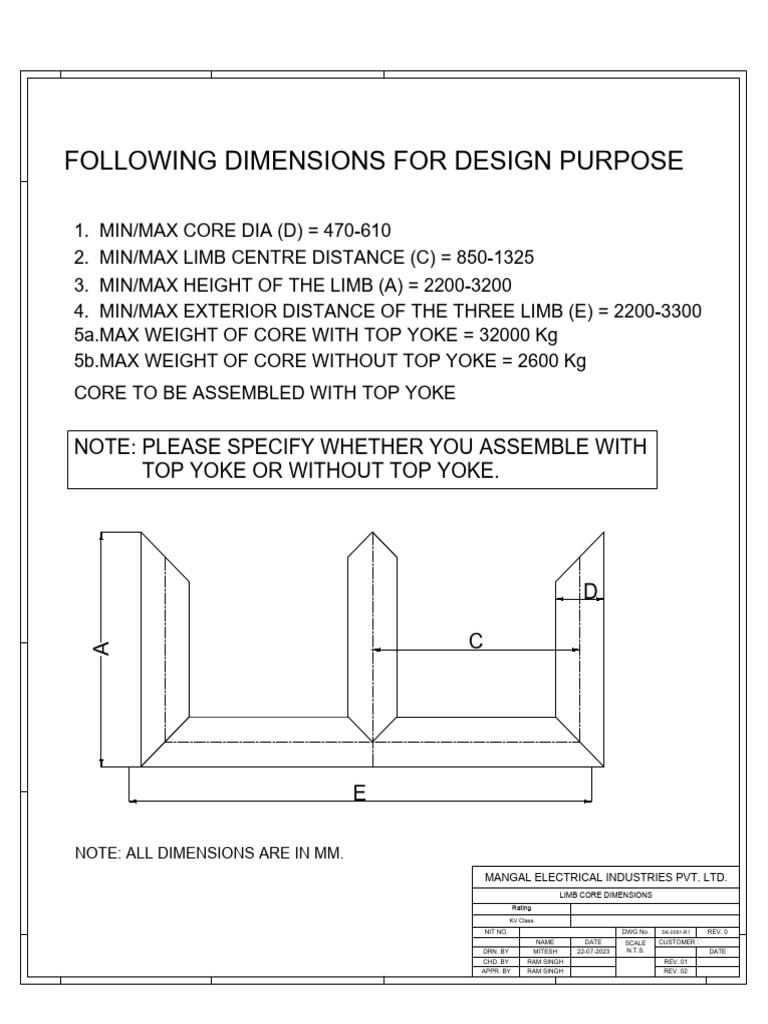 DIMENSIONS FOR DESIGN | PDF