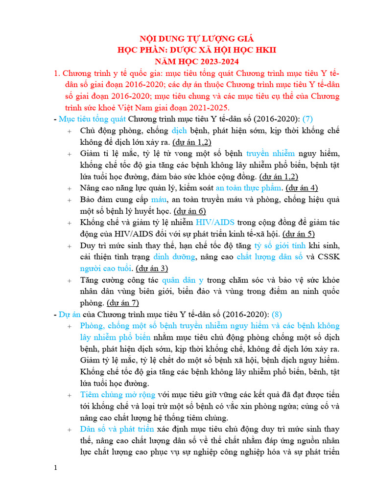 N I Dung T Lư NG Giá DXH HKII 2023-2024.SV | PDF