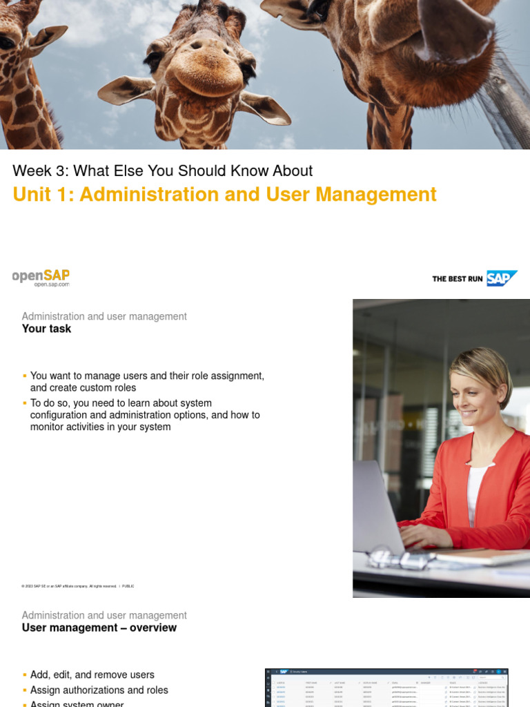 openSAP dsp1 Week 3 Unit 1 Admin Presentation | PDF | Cloud Computing | Databases