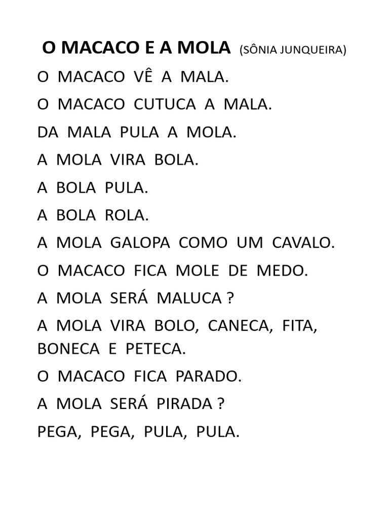 O Macaco e A Mola | PDF