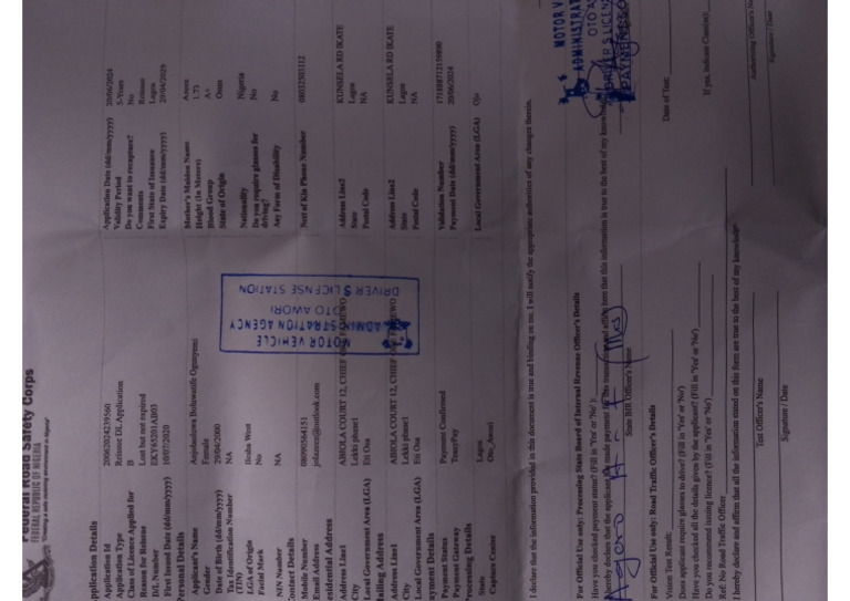 Drivers License | PDF