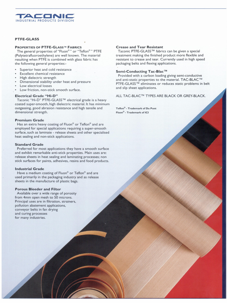 Ficha Tecnica de Teflón | PDF