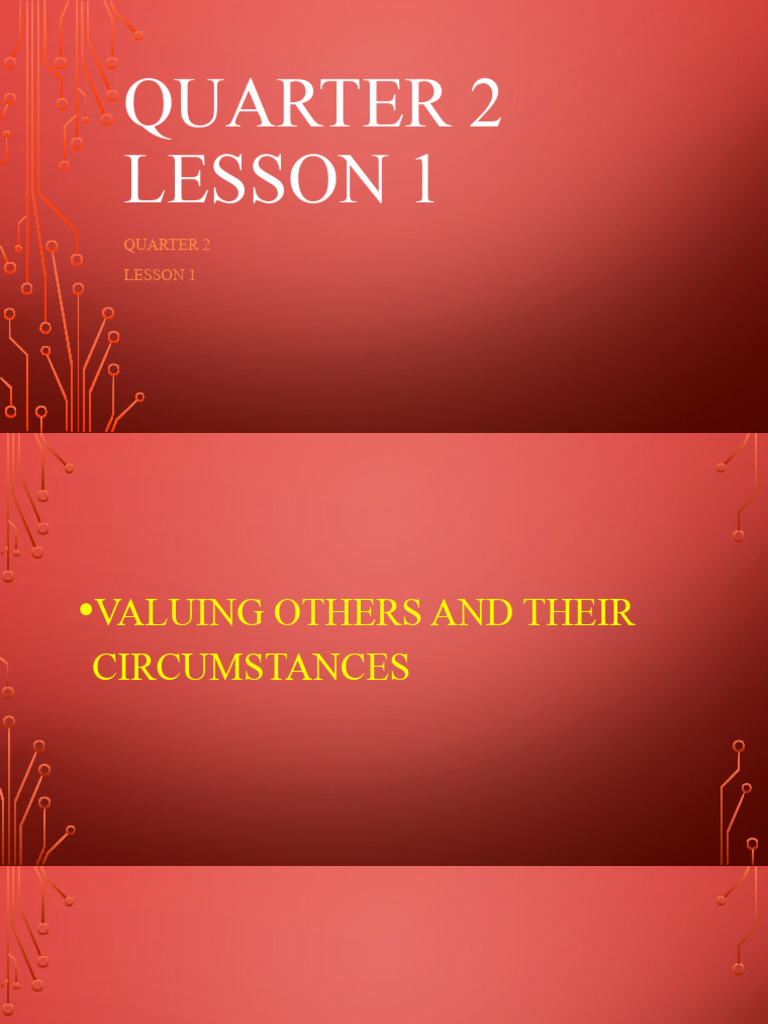 Quarter 2 Lesson 1 | PDF