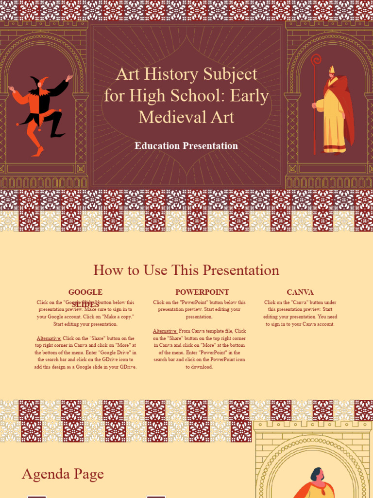 Illustrative Art History Subject For High School Early Medieval Art ...
