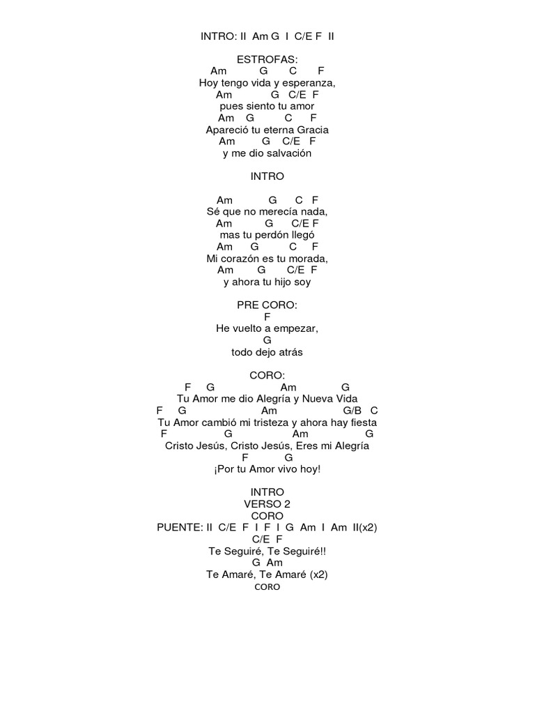 Tu Amor Acordes | PDF