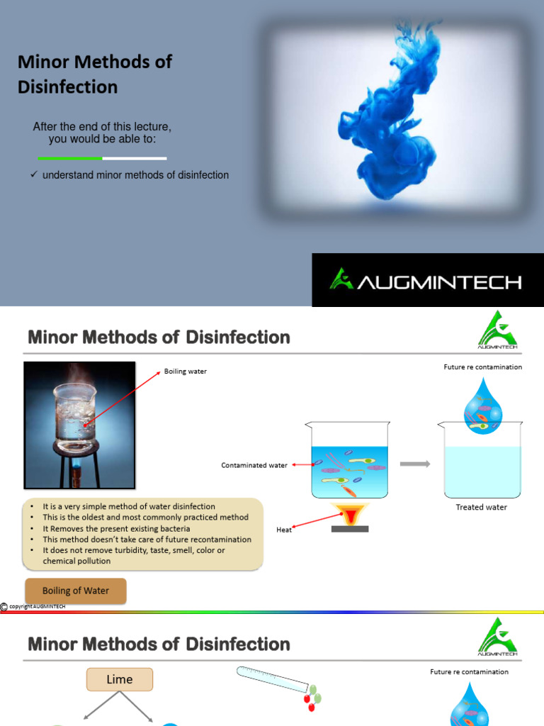 2.2 Minor+methods+of+Disinfection | PDF | Ultraviolet | Water Purification