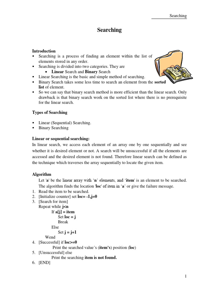 Chapter 8 - Searching | PDF | Computer Science | Computing Chapter 8 - Searching | PDF | Computer Science | Computing