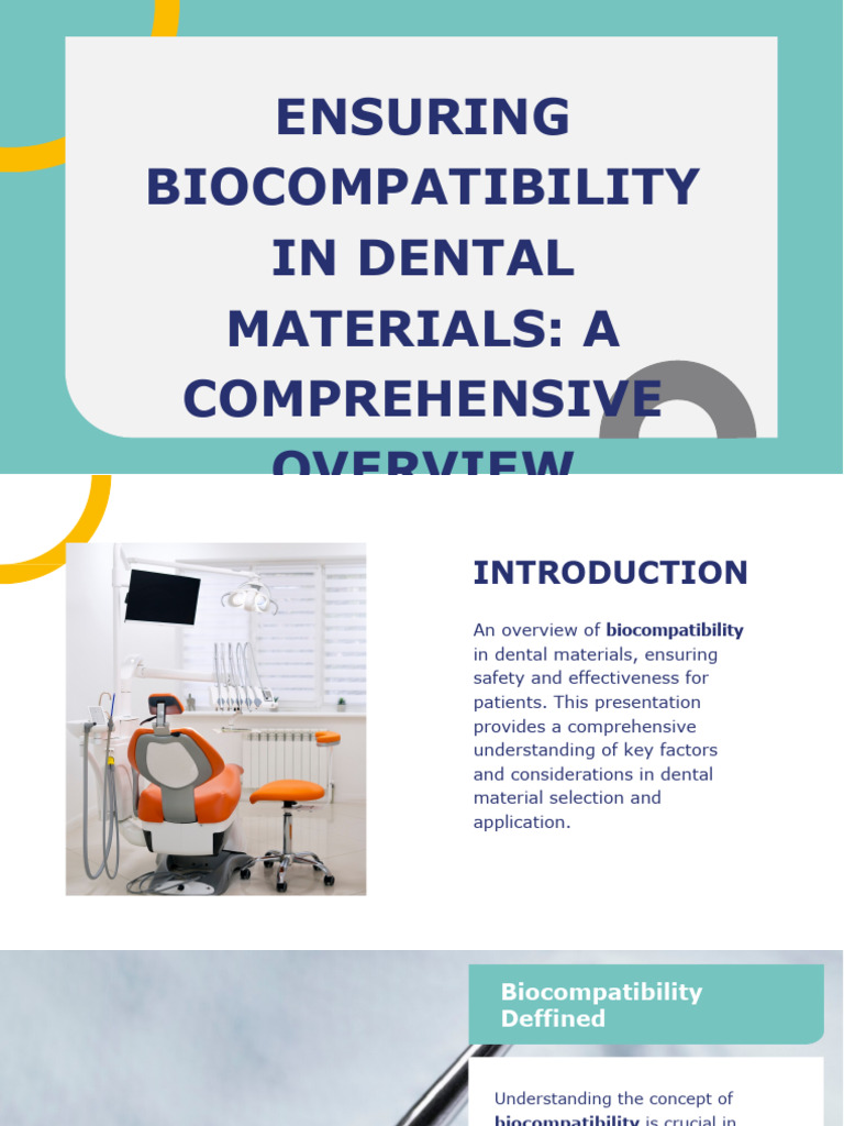 BIOCOMPATIBILITY | PDF | Dental Material | Patient Safety