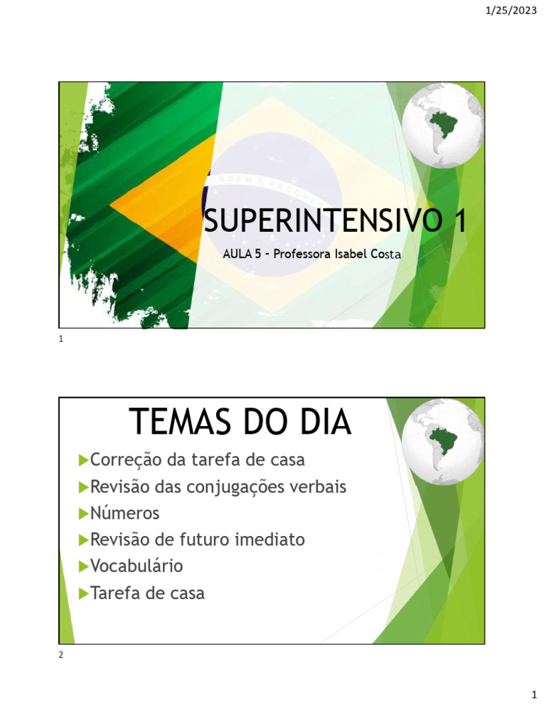 Superintensivo 1 - Aula 5 | PDF