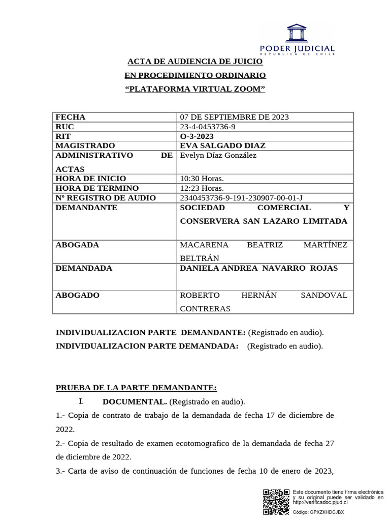 Este Documento Tiene Firma Electrónica y Su Original Puede Ser Validado ...