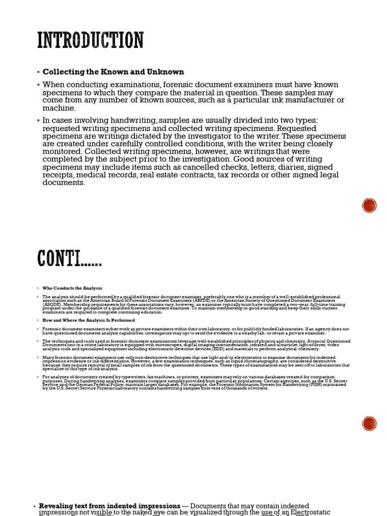 Handwriting Unit 5 | PDF | Microscope