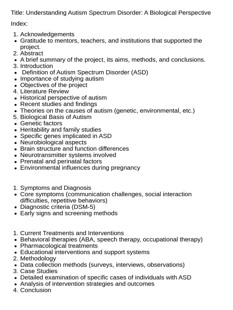 Autism | PDF | Autism Spectrum | Mental Disorder