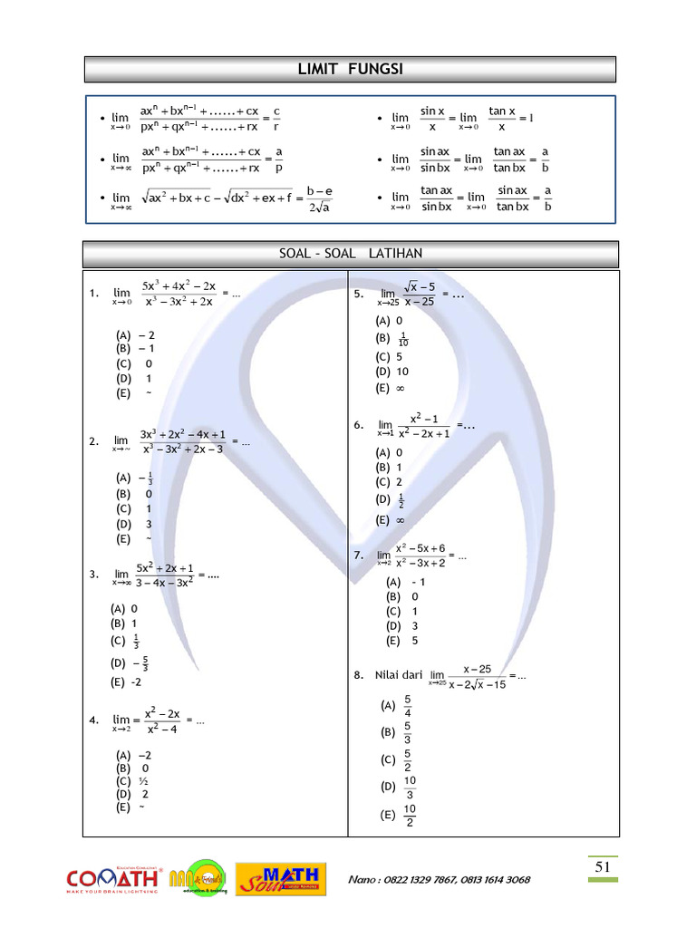 Soal Limit | PDF