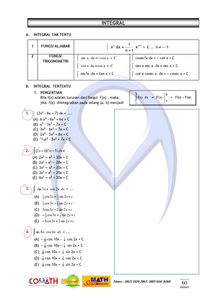 Soal Integral | PDF