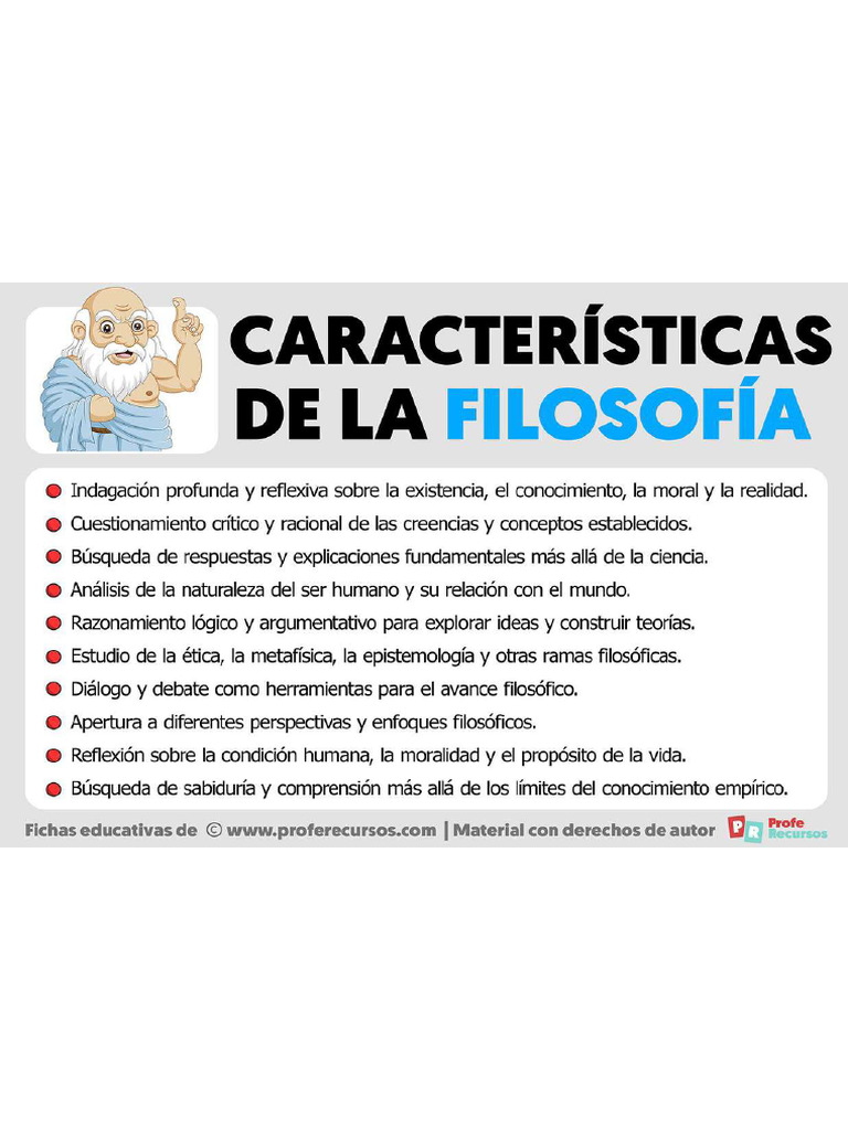 Caracteristicas de La Filosofia | PDF