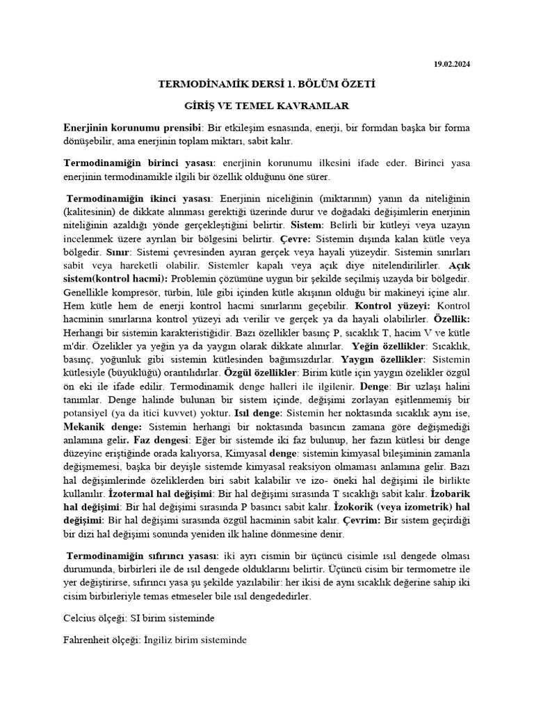 Bolum 1 Termo | PDF