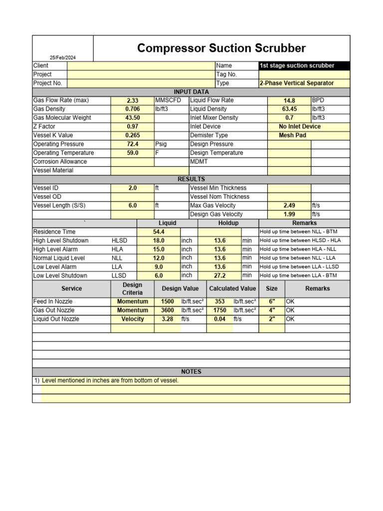 Compressor Scrubber | Download Free PDF | Flow Measurement | Gases