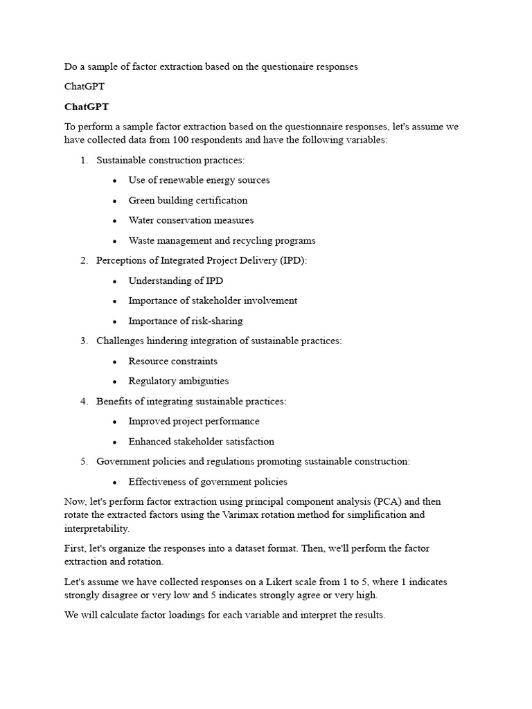 Factor Analysis | PDF | Factor Analysis | Green Building Factor Analysis | PDF | Factor Analysis | Green Building