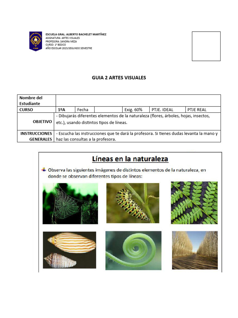 1°A Guìa 2 Artes Visuales | PDF