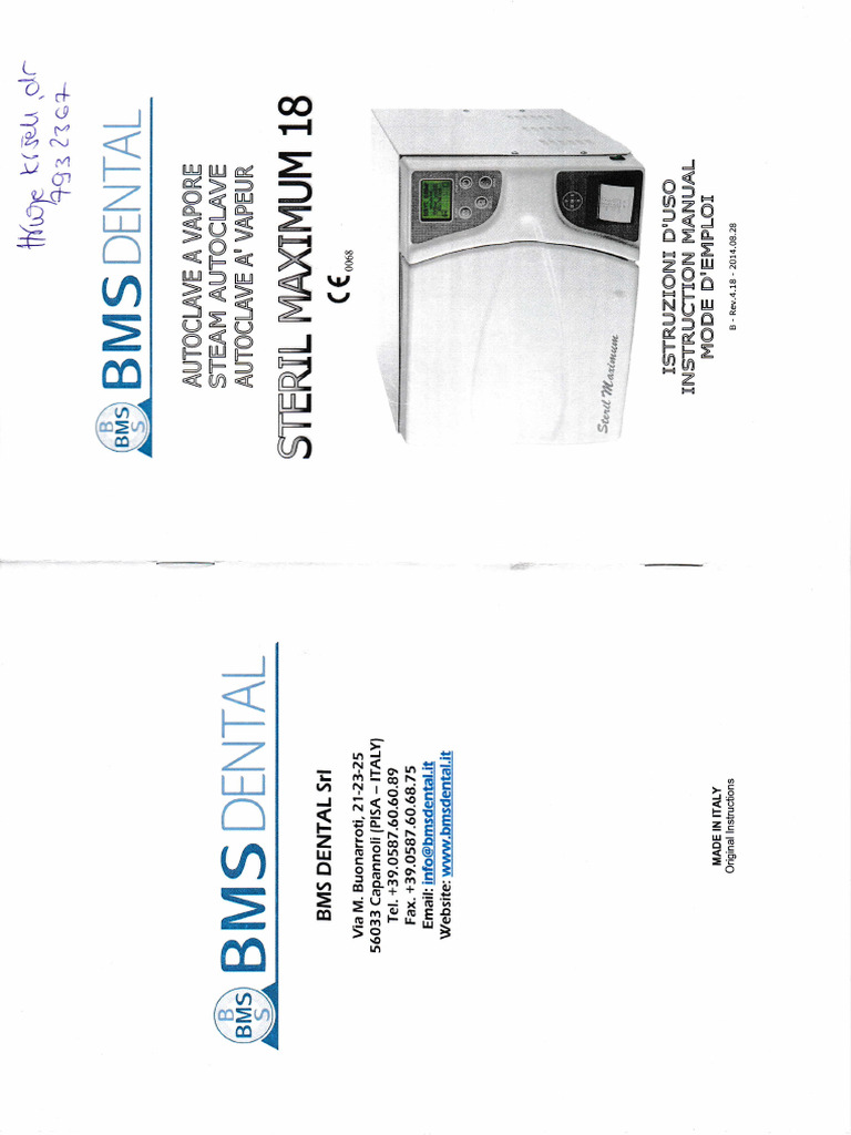 BMS DENTAL Steril Maximum | PDF