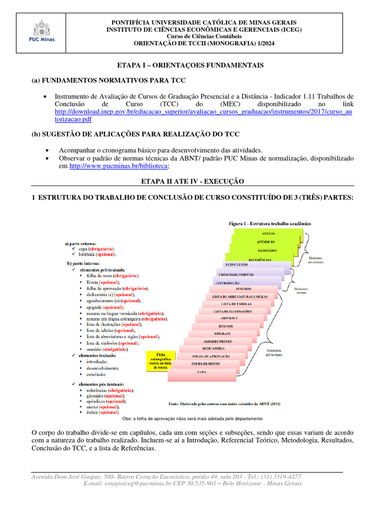 Manual de Orientaçao TCC 01 2024 | PDF | Citação | Metodologia