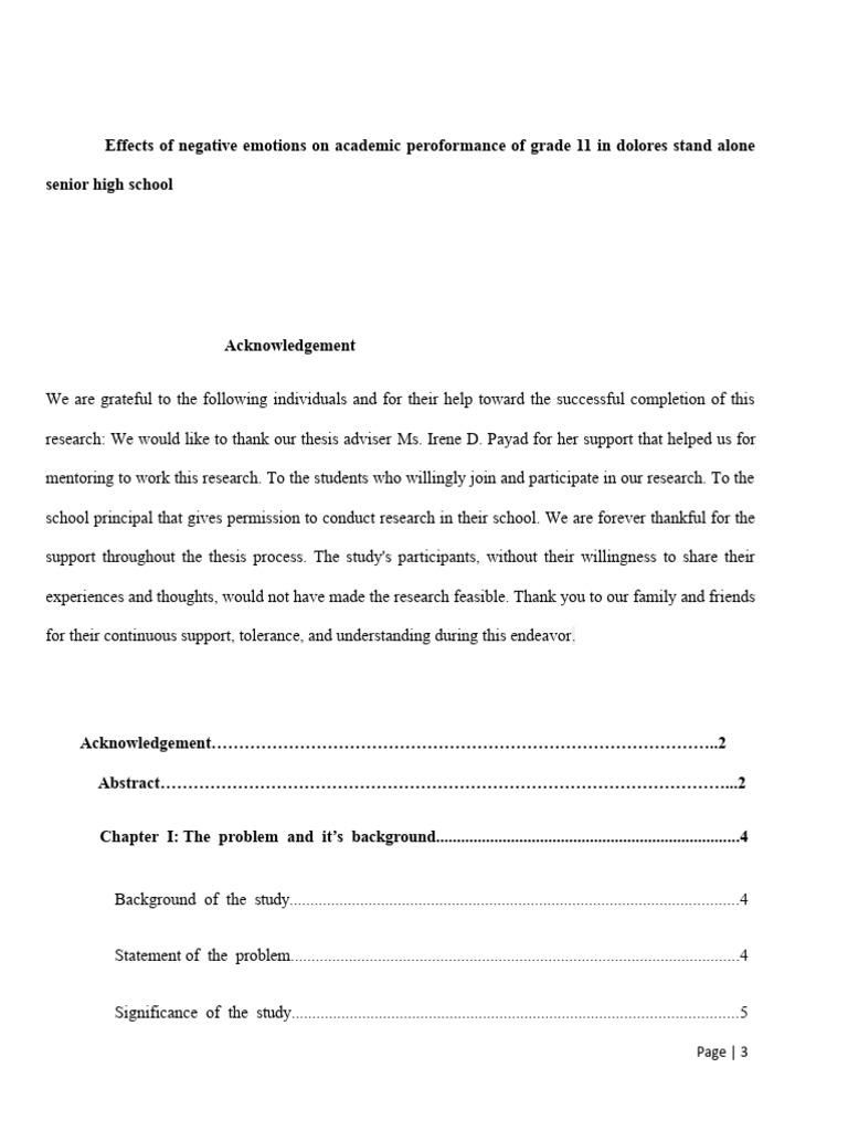 Effects of Negative Emotions | PDF | Emotions | Survey Methodology