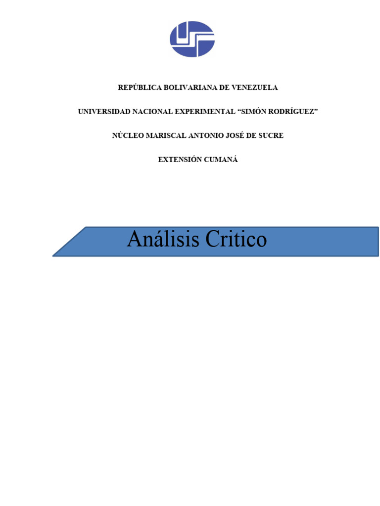 Analisis Critico Tema IV RB | PDF | Venezuela | Barack Obama