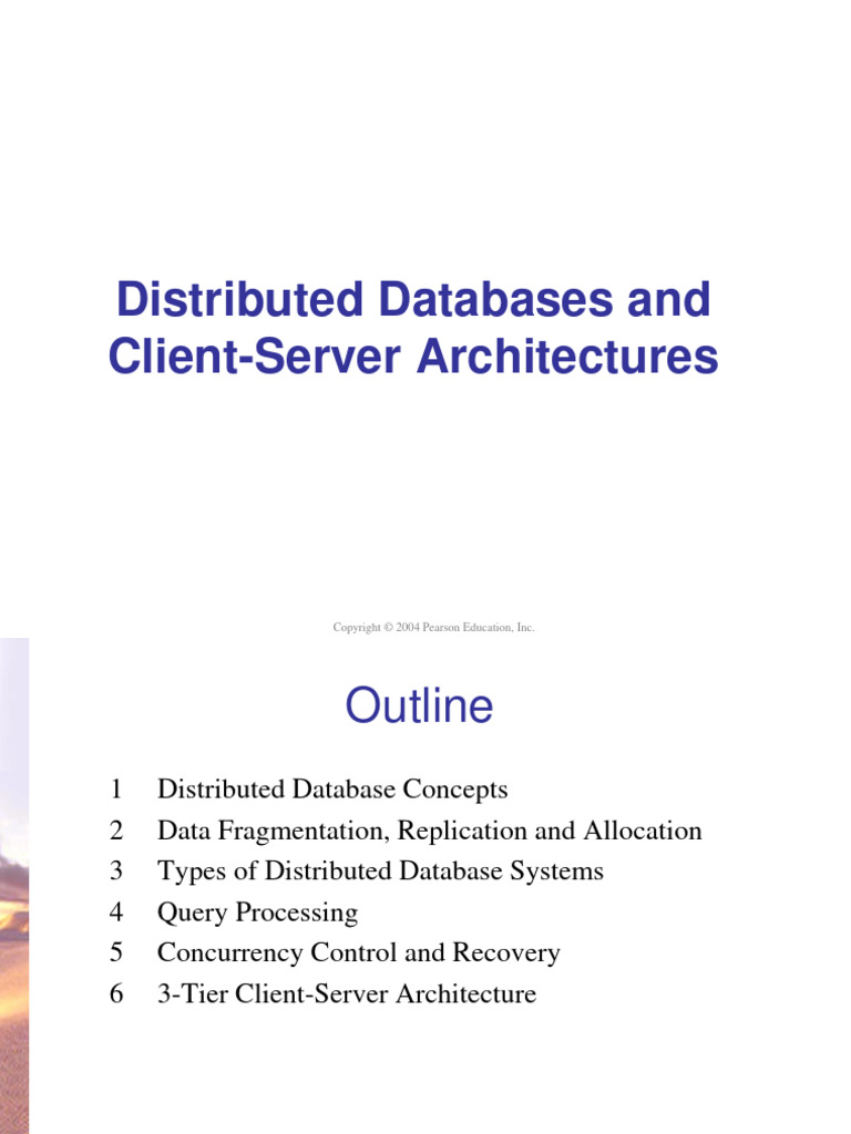 Distributed Databases and Client-Server Architectures | PDF | Databases ... Distributed Databases and Client-Server Architectures | PDF | Databases ...