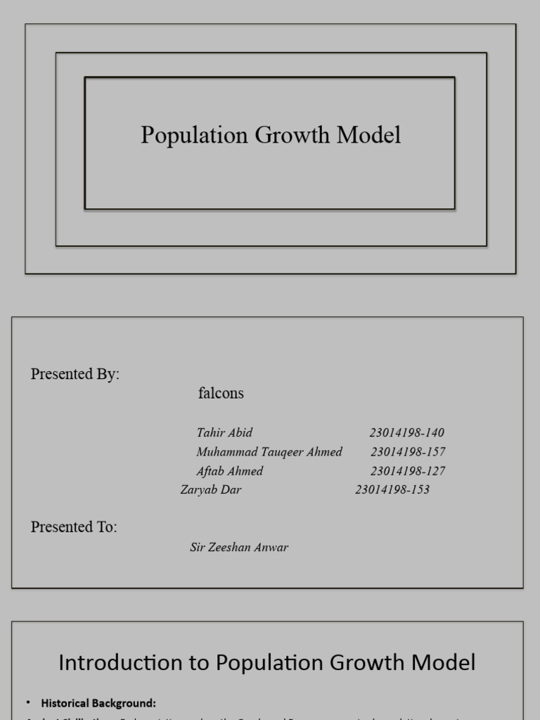 Population - Growth - Models Presentation | PDF | Population Growth ...