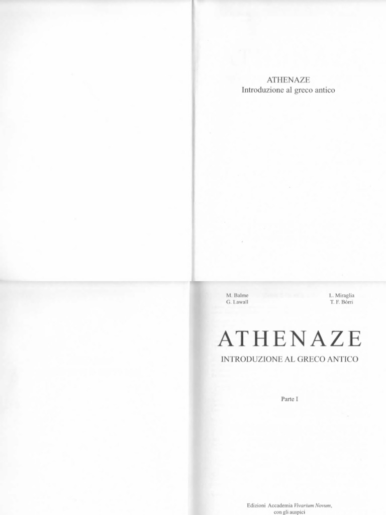 Italian Athenaze Italian Gloss | PDF