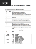 Standardized MMSE | PDF | Question | Mental Processes