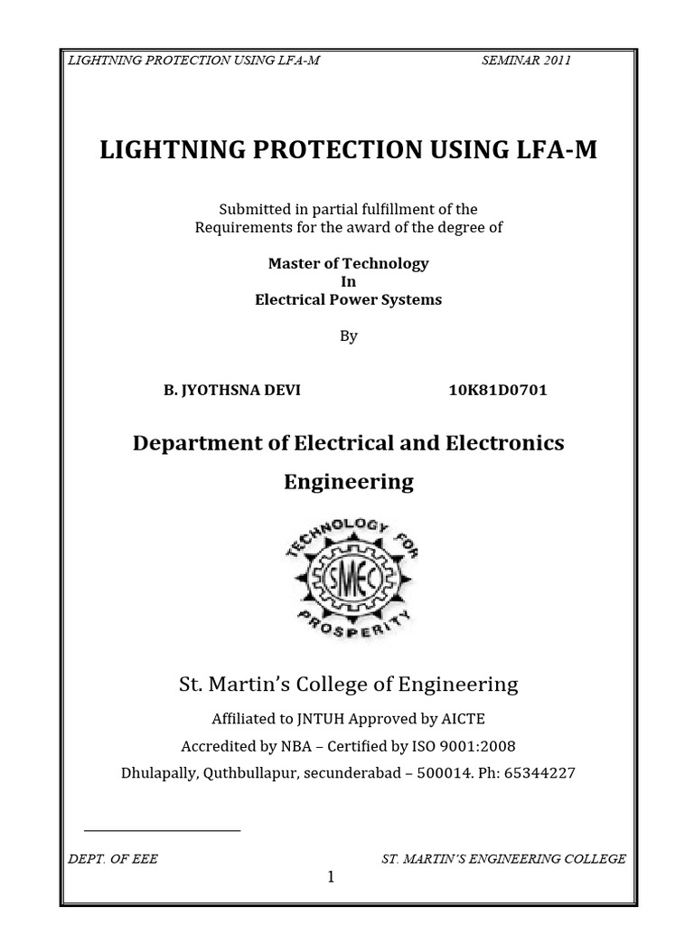 LFA-M Lightning Protection System | PDF | Insulator (Electricity) | Electric Arc