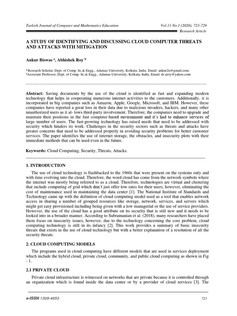 Published Edit | Download Free PDF | Cloud Computing | Computer Security