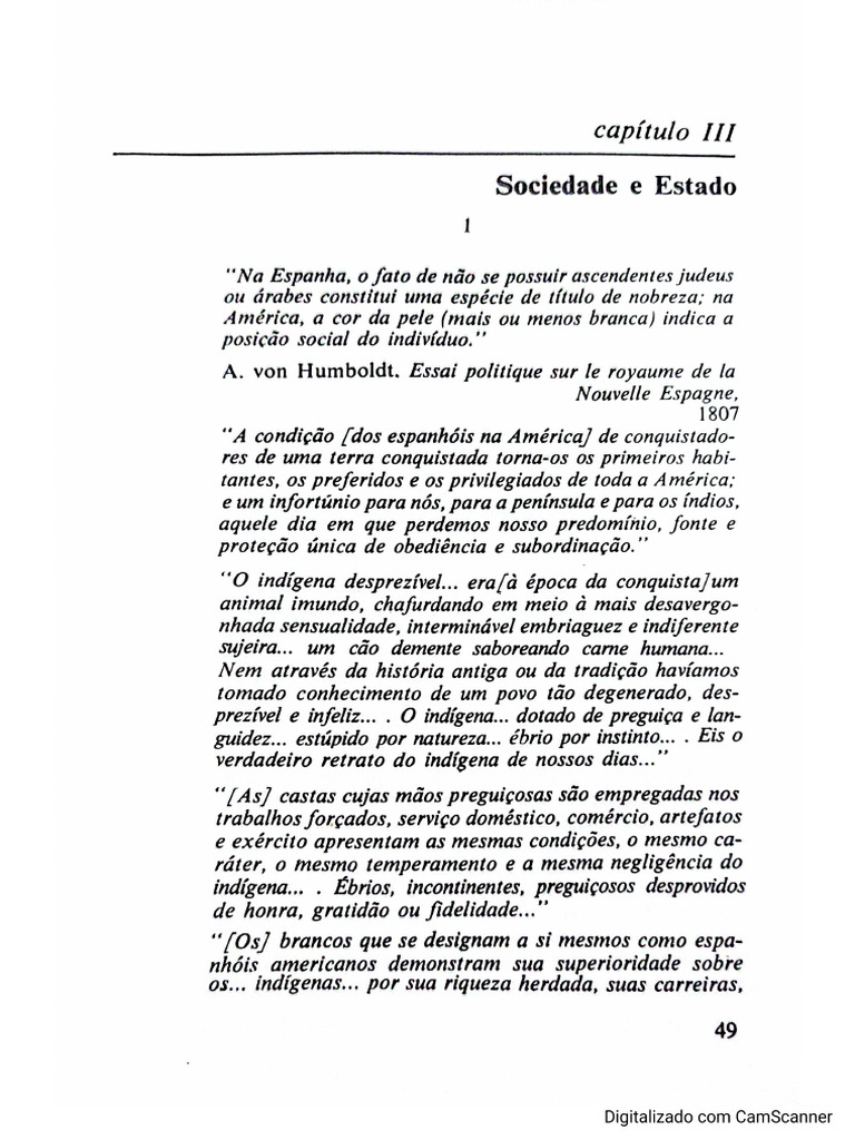 STEIN, Stanley e STEIN, Bárbara. Sociedade e Estado. | PDF