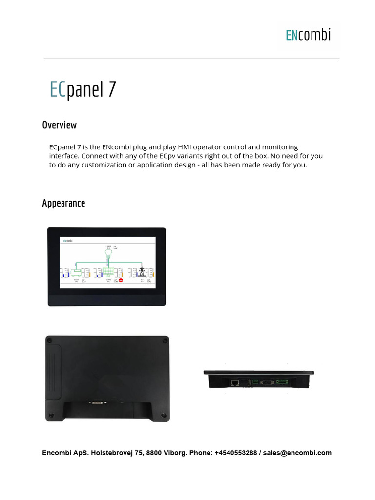 ECpanel-Datasheet | Download Free PDF | Usb | Liquid Crystal Display