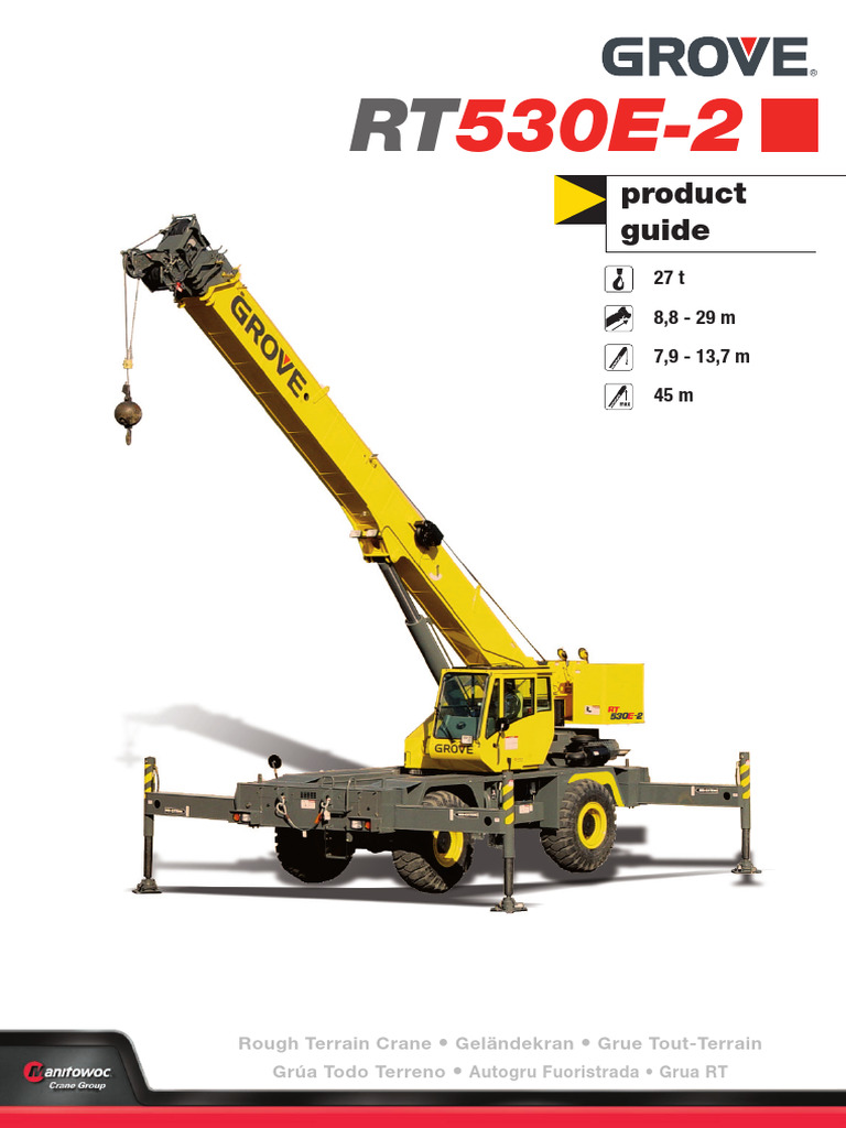 Grove RT530 E-2 | PDF | Brake | Truck