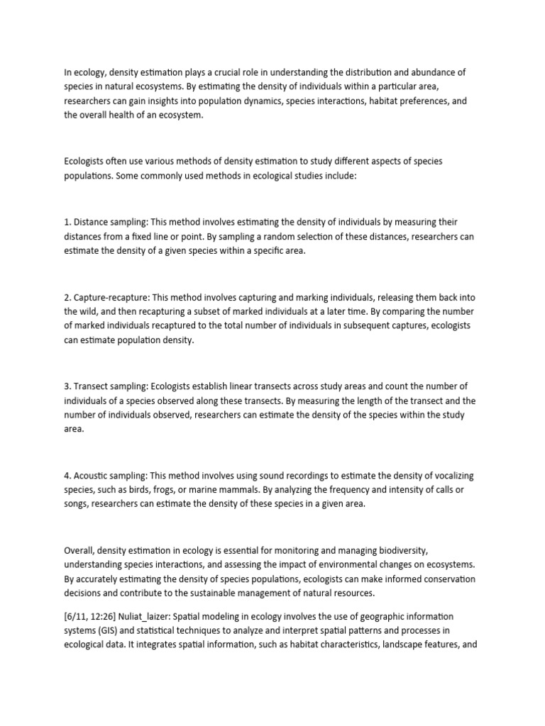 In Ecology, den-WPS Office | PDF | Ecosystem | Human Impact On The ...