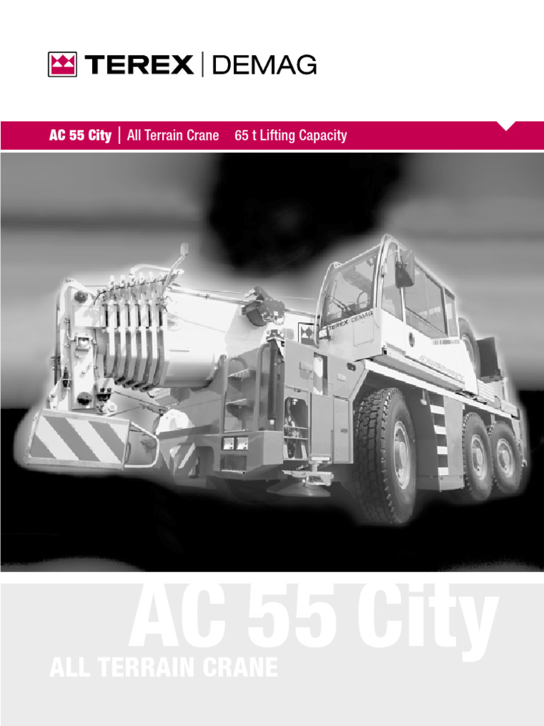 AC55 City US | Download Free PDF | Crane (Machine) | Vehicles
