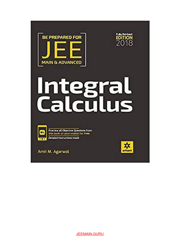 Amit M Agarwal Integral Calculus Iit Jee Main Advanced Fully Revised ...