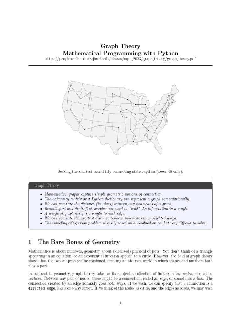 Graph Theory | PDF | Graph Theory | Applied Mathematics