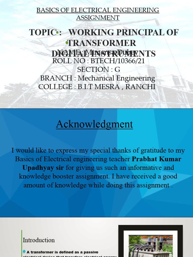 Module 5 | PDF | Transformer | Inductance