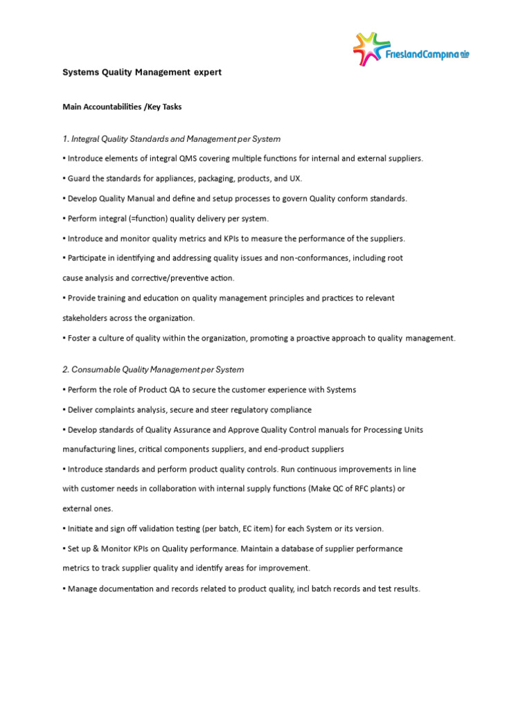 Quality Management Systems - JD | PDF | Quality Assurance | Quality ...