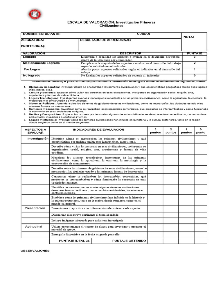 Formato Escala De Valoracion Icbf 2023 Excel