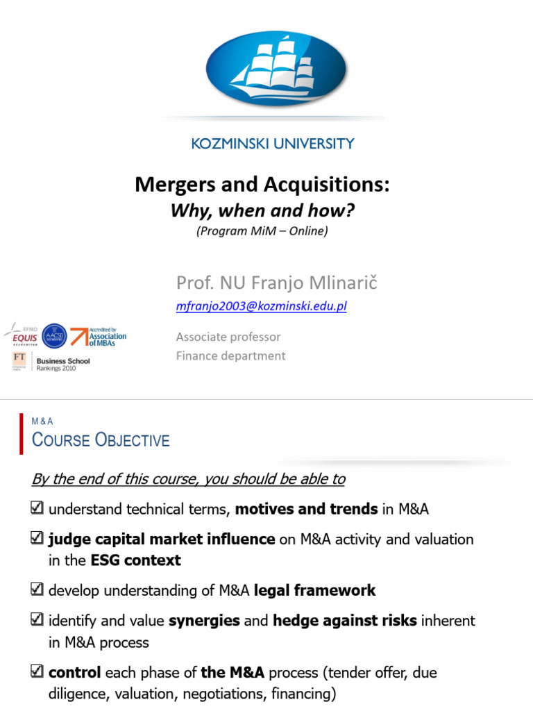 Mergers and Acquisitions - 2023 MiM Online | PDF | Mergers And ...