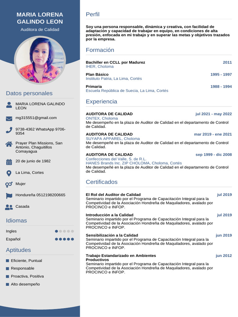 CV MARIA LORENA GALINDO LEON (2) | PDF