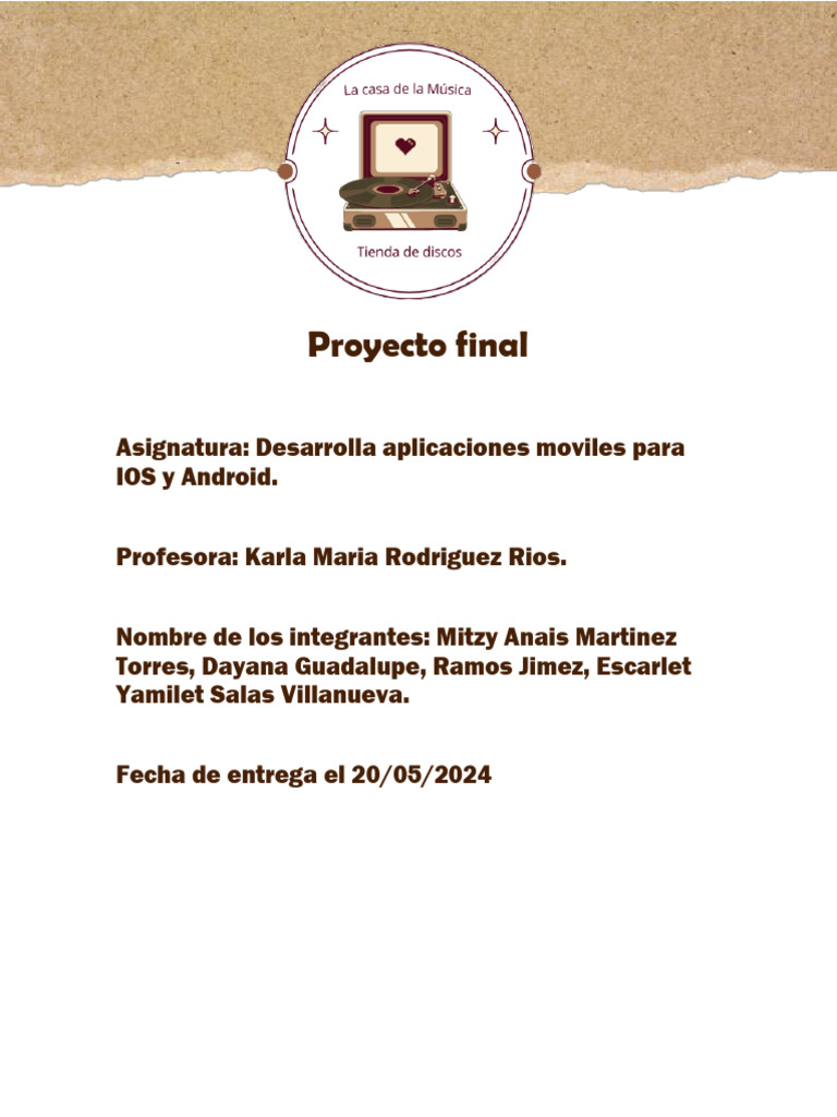 Proyecto Final 3 | PDF | Google Play | Aplicación movil Proyecto Final 3 | PDF | Google Play | Aplicación movil