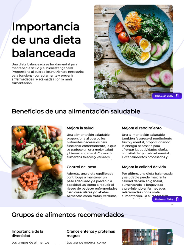 Alimentación Saludable | PDF