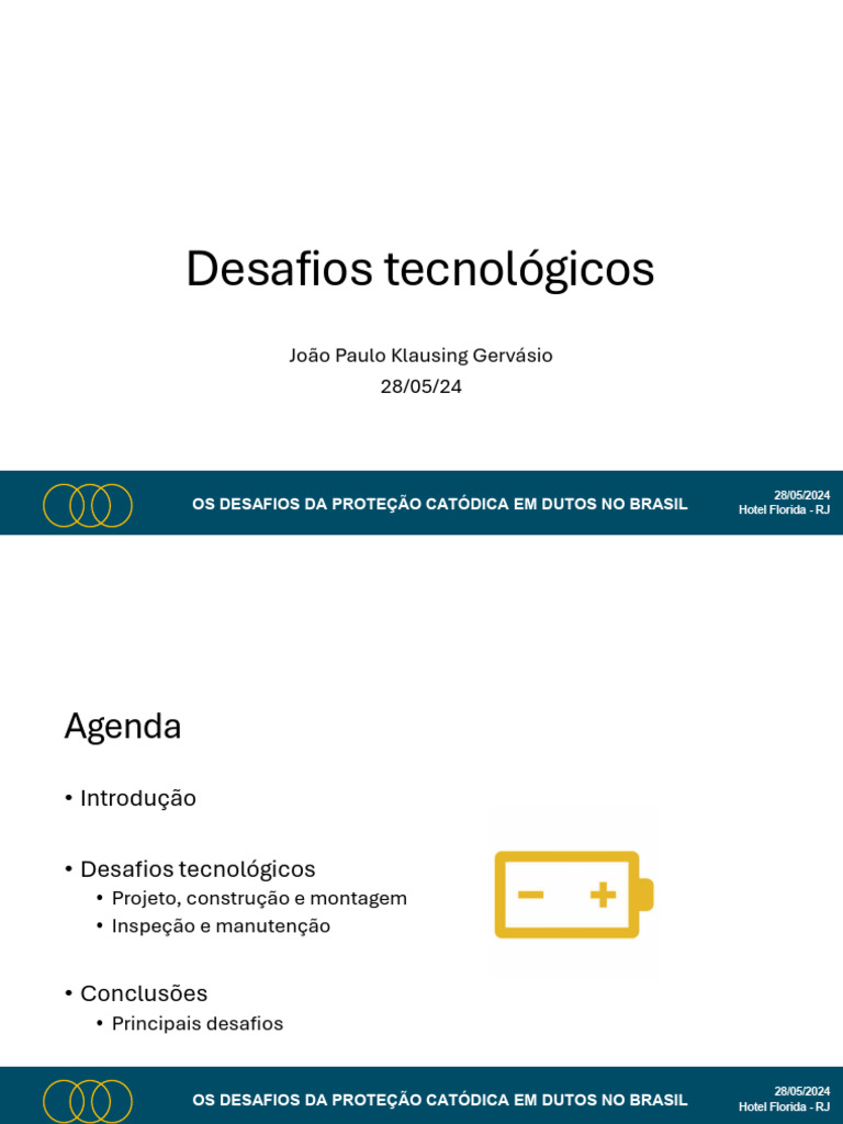 Desafios Tecnologicos Da PC Joao 2024 | PDF | Engenharia Elétrica | Ciência de Materiais